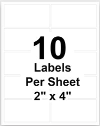 Blank Labels Templates - Easily Print and Download – Pony Packaging