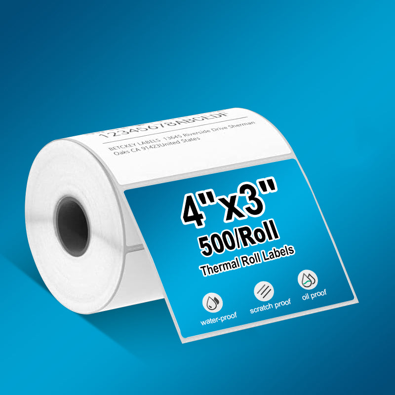 4"x 3" Thermal Roll Labels-500/Roll – Pony Packaging