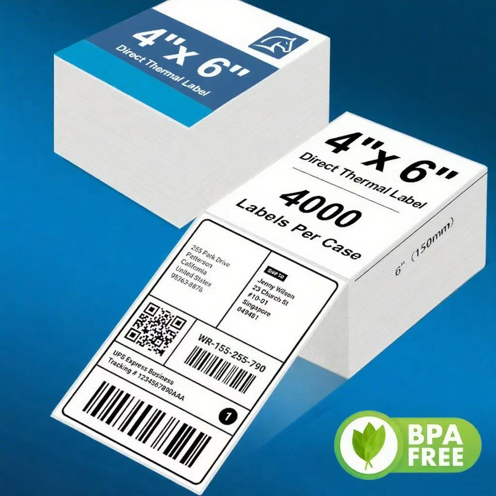 4"x 6" Direct Thermal Labels 4000 Labels – Pony Packaging