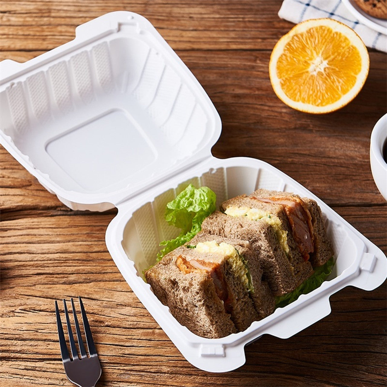 Sample 6" Microwaveable Plastic Clamshell Food Containers 250pcs – Pony Packaging