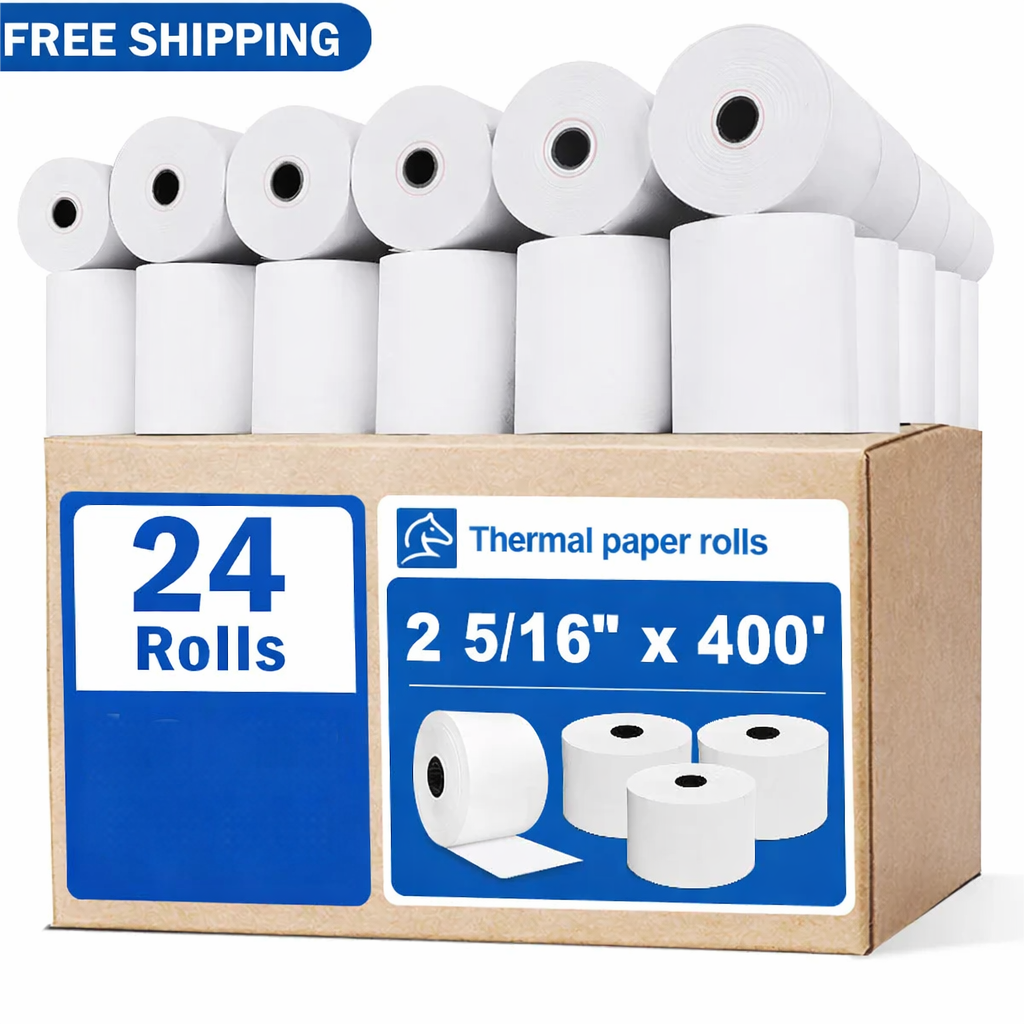 2 5/16" x 400' BPA Free Thermal Paper For Gas Pump (24rolls/ctn) – Pony ...